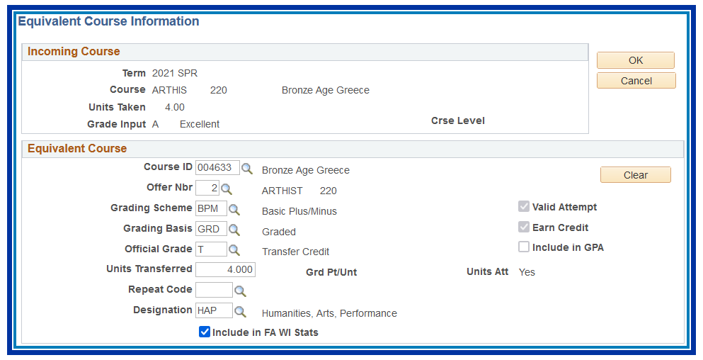 Transfer Credit | Emory University | Atlanta GA